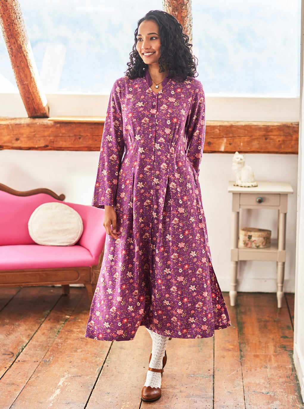 April Cornell Sarah Classic Dress Purple – Eveline Street Clothing